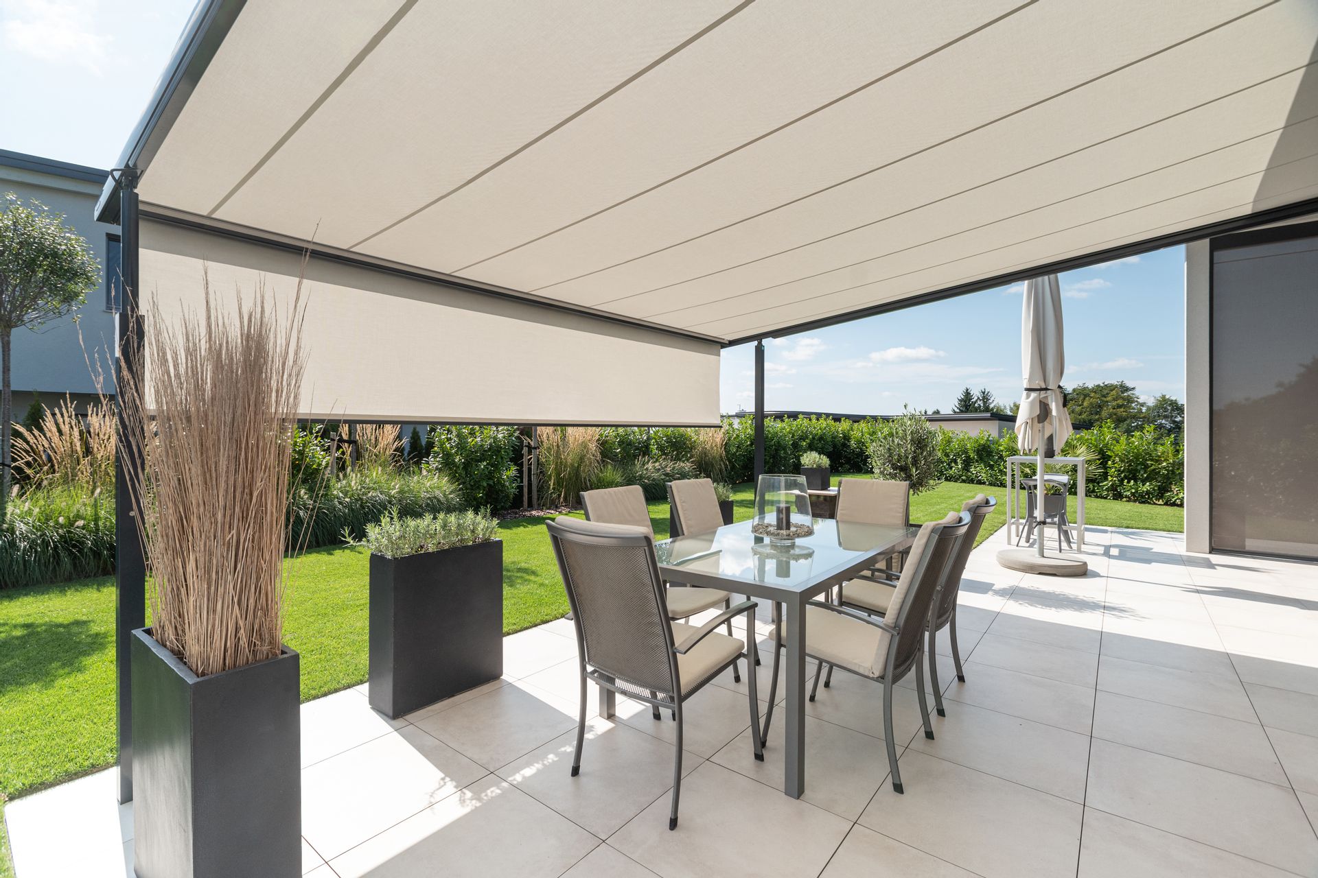 Pergola awnings - Castle Blinds and Awnings